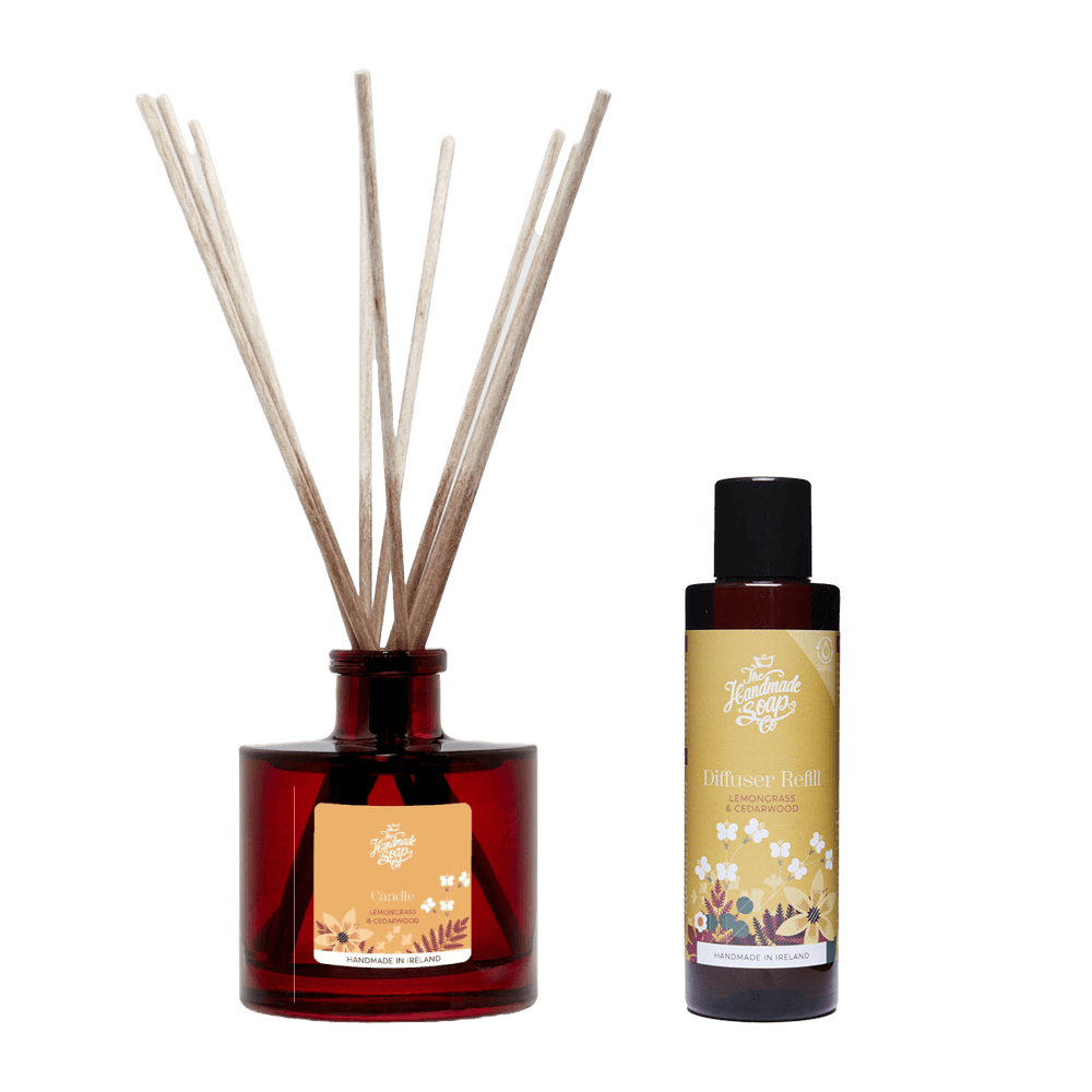 Fragrance Diffuser + Refill - Lemongrass & Cedarwood | 200ml + 150ml